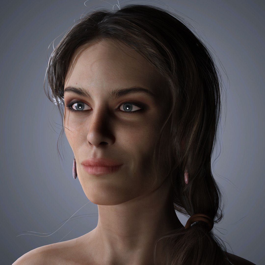 3D Alexa Chung Character 3D Model Low-poly - TurboSquid 2332025
