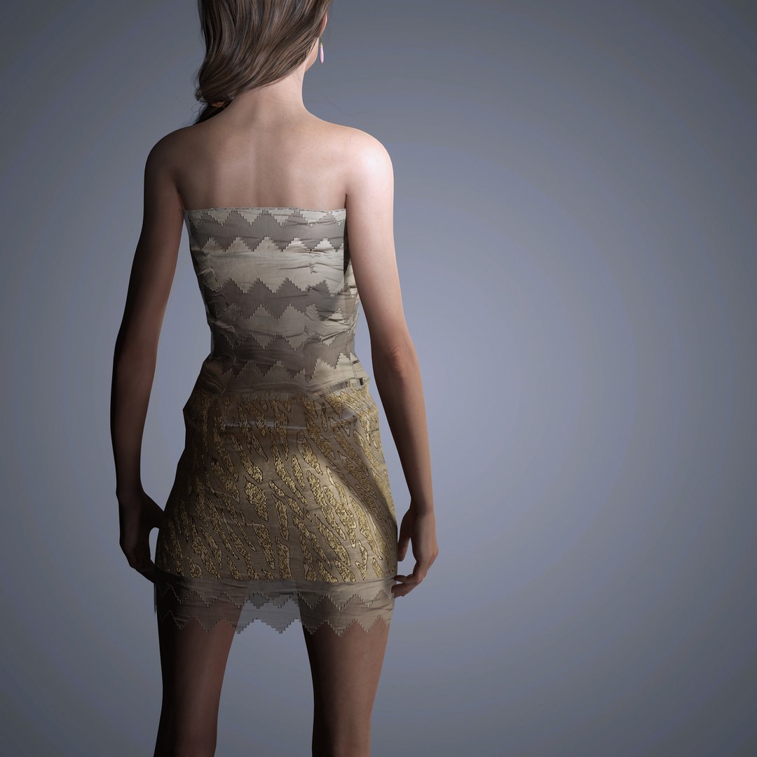 3D Alexa Chung Character 3D Model Low-poly - TurboSquid 2332025