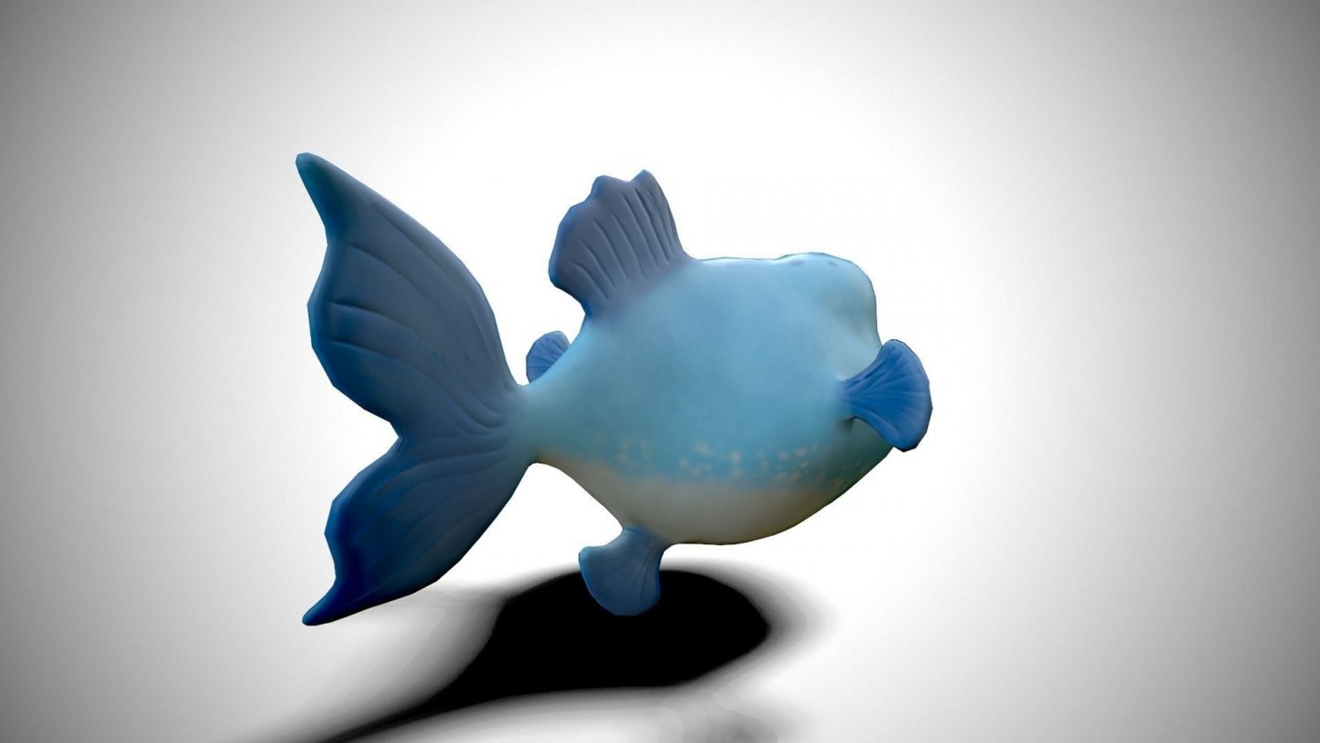 Fish Cartoon Blue 3D Model - TurboSquid 1385346
