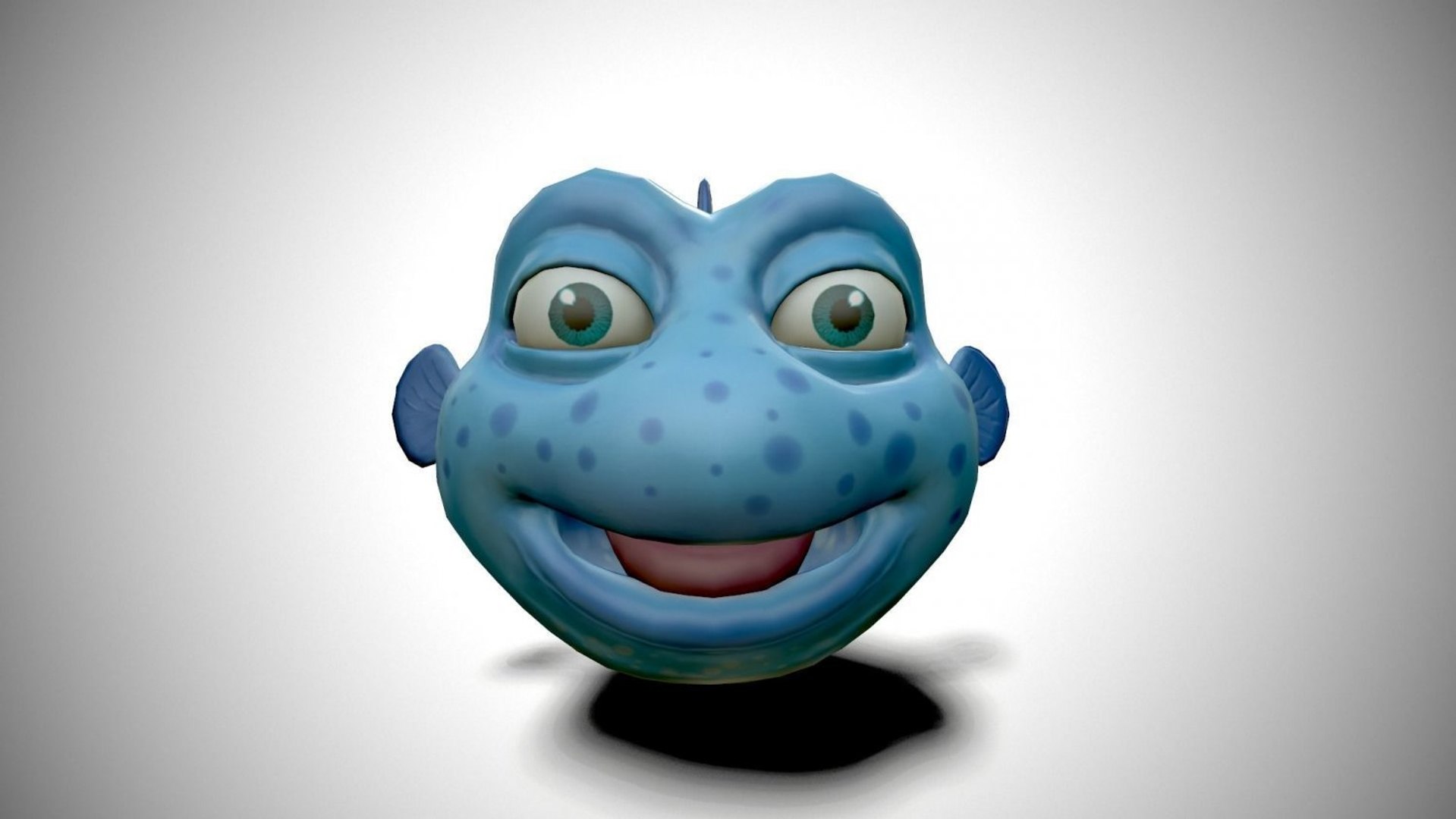 Fish Cartoon Blue 3D Model - TurboSquid 1385346
