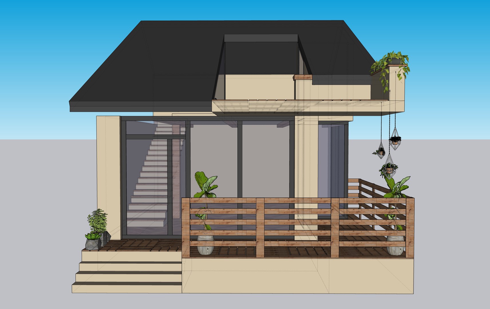 Two-storey House 3D Model - TurboSquid 1772807