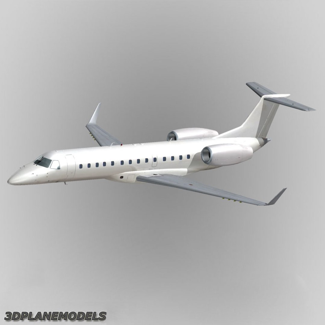 Embraer Erj-135 Regional Jet 3d Model