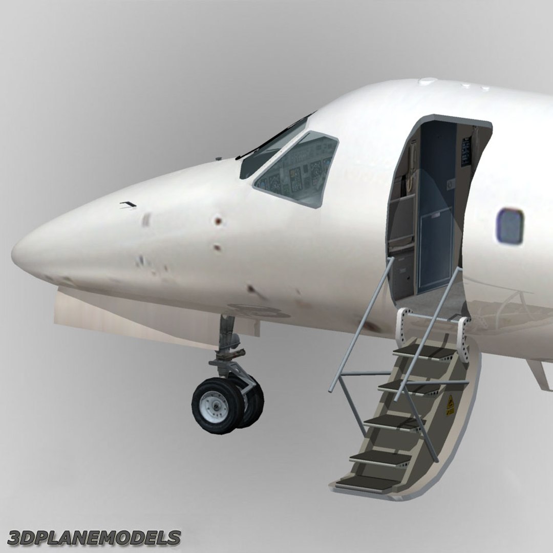 Embraer Erj-135 Regional Jet 3d Model