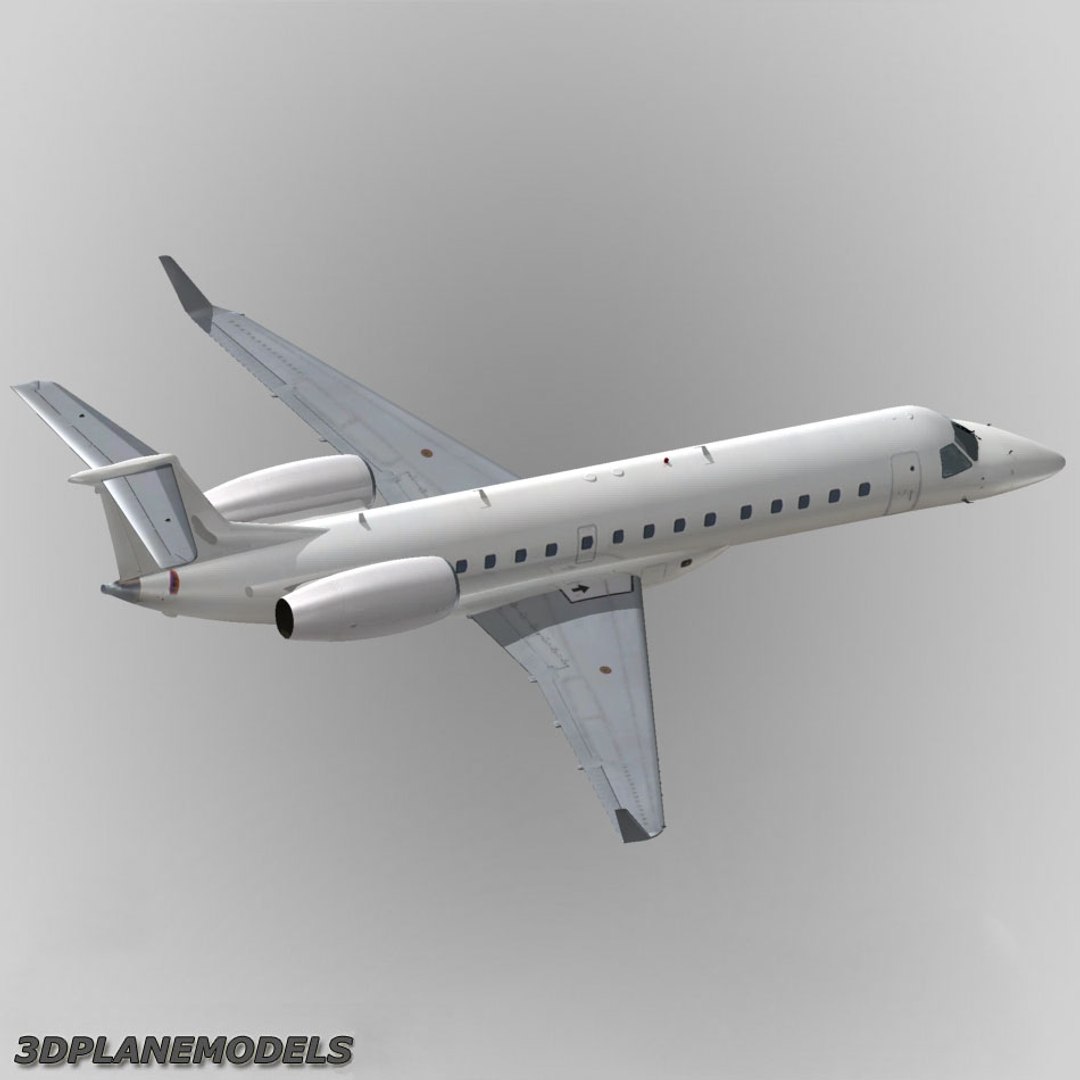 Embraer Erj-135 Regional Jet 3d Model