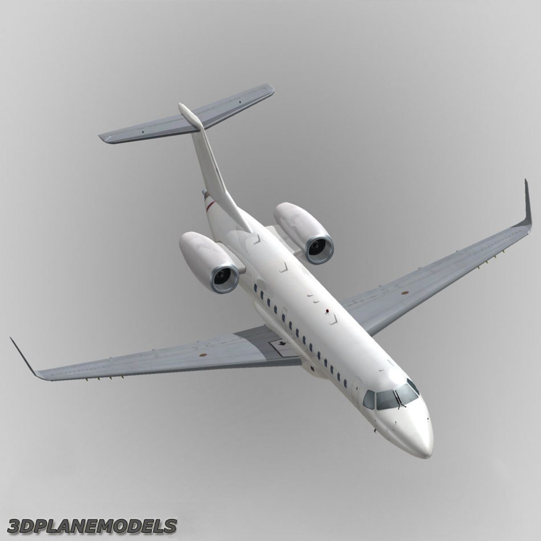 Embraer Erj-135 Regional Jet 3d Model