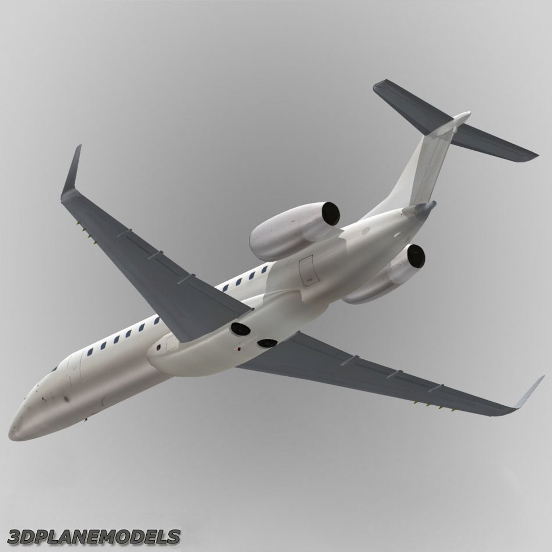 Embraer Erj-135 Regional Jet 3d Model
