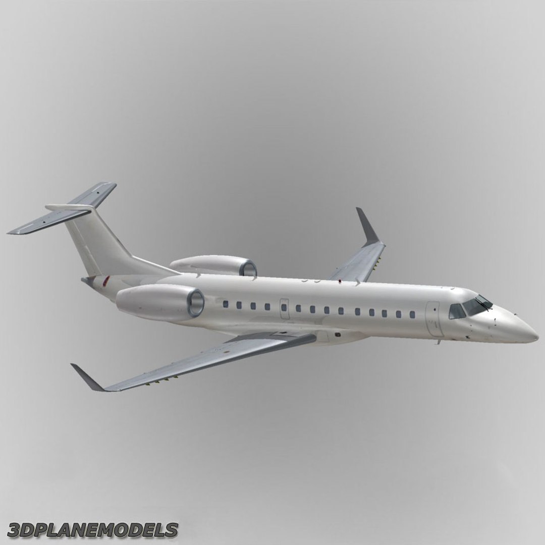 Embraer Erj-135 Regional Jet 3d Model