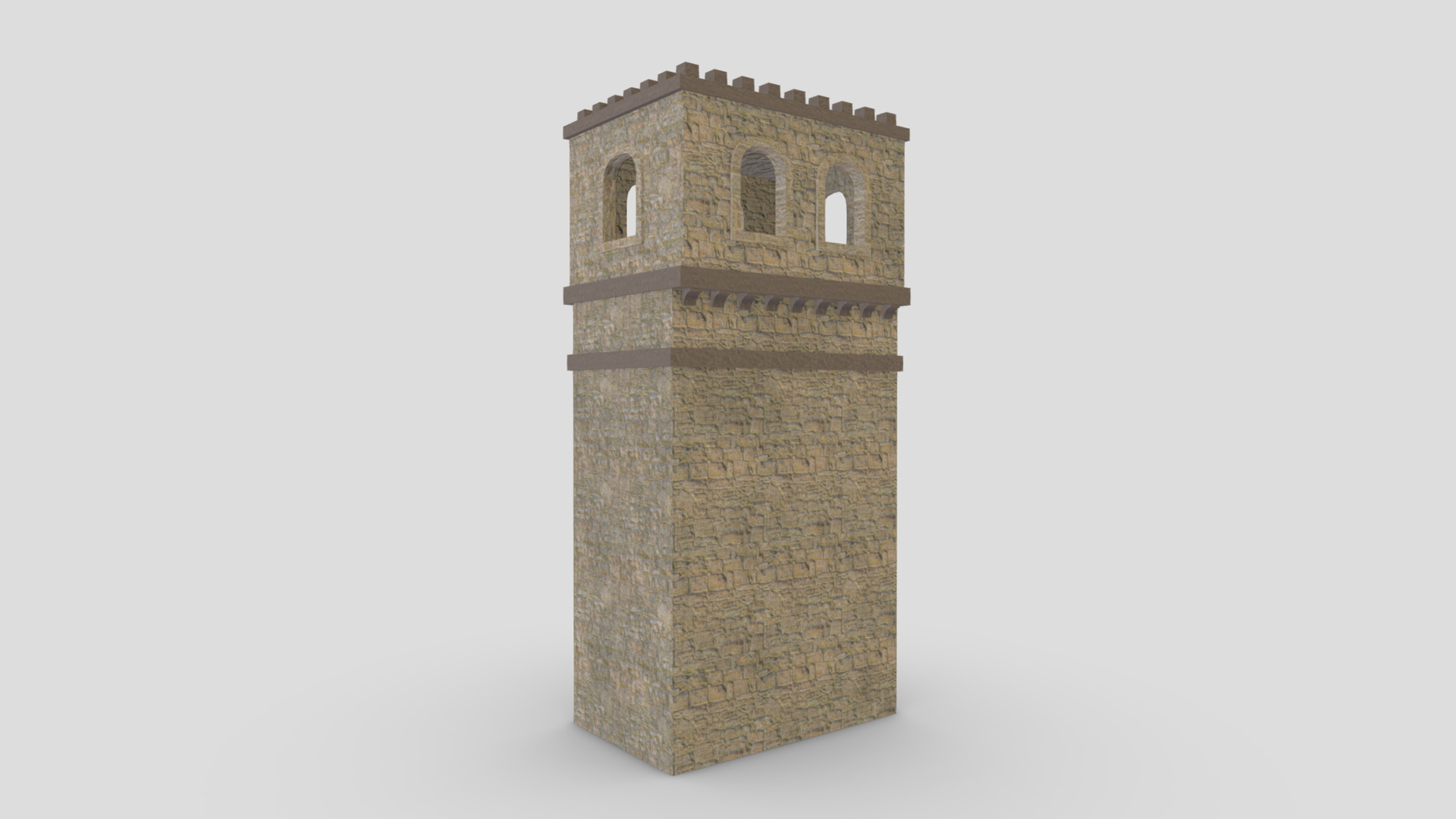 3D Medieval Castle Module 06 Low Poly PBR Realistic - TurboSquid 1932395