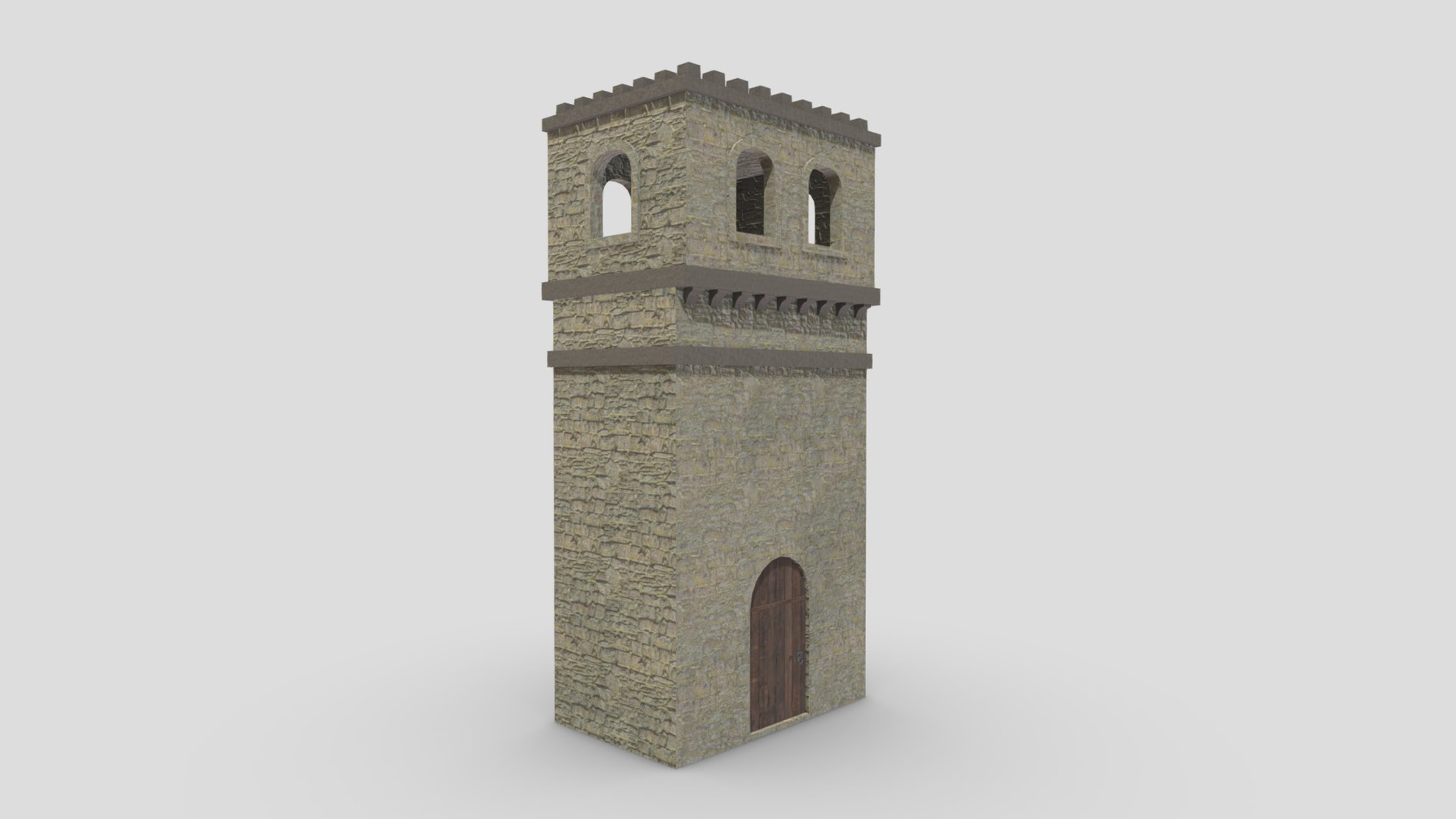 3D Medieval Castle Module 06 Low Poly PBR Realistic - TurboSquid 1932395