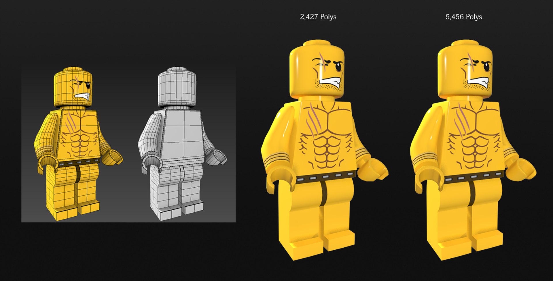 3d Lego Tough Man