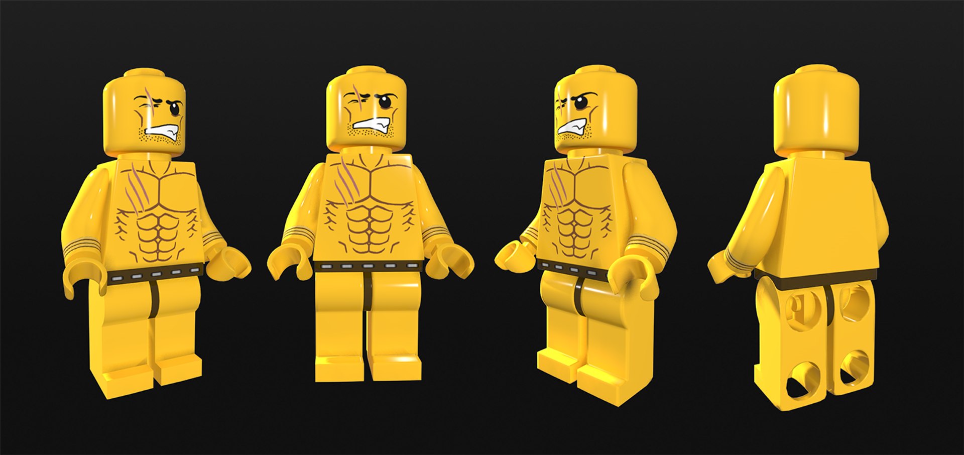 3d Lego Tough Man