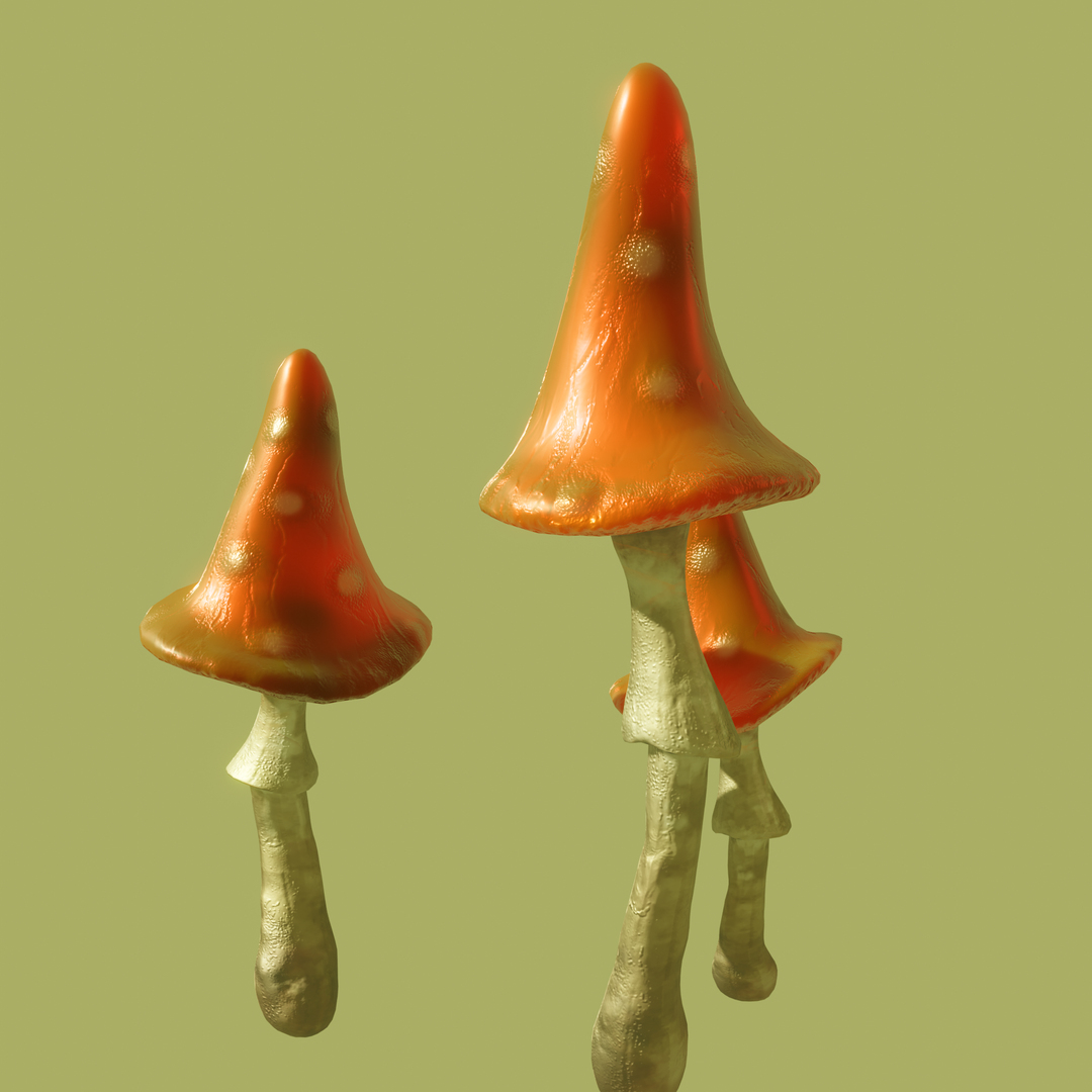 Mushrooms 3D - TurboSquid 1706479