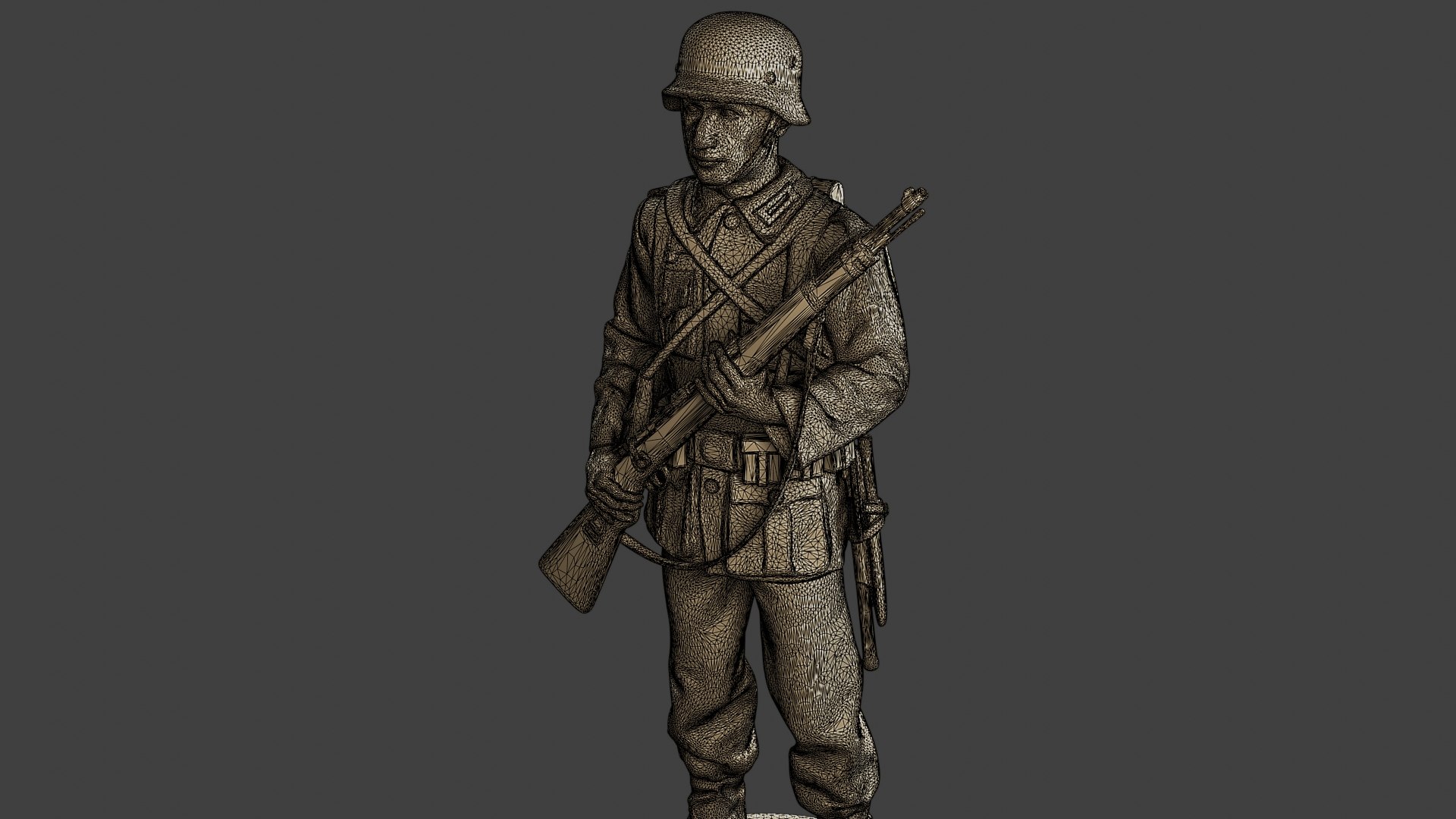 3D German Soldier Ww2 Standguard Model - TurboSquid 1459448