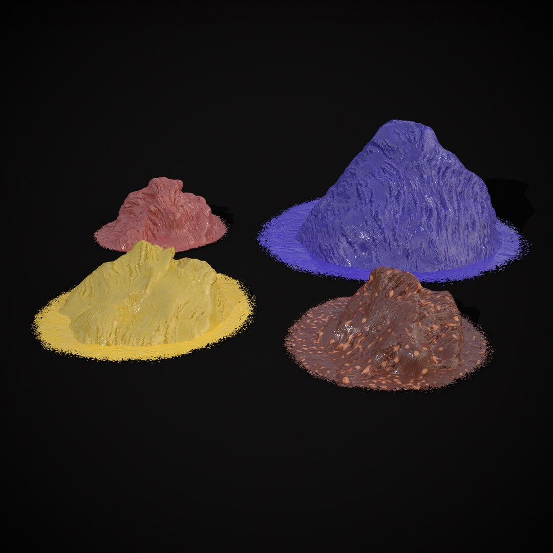 Ice Cream Piles 3D model - TurboSquid 2035024