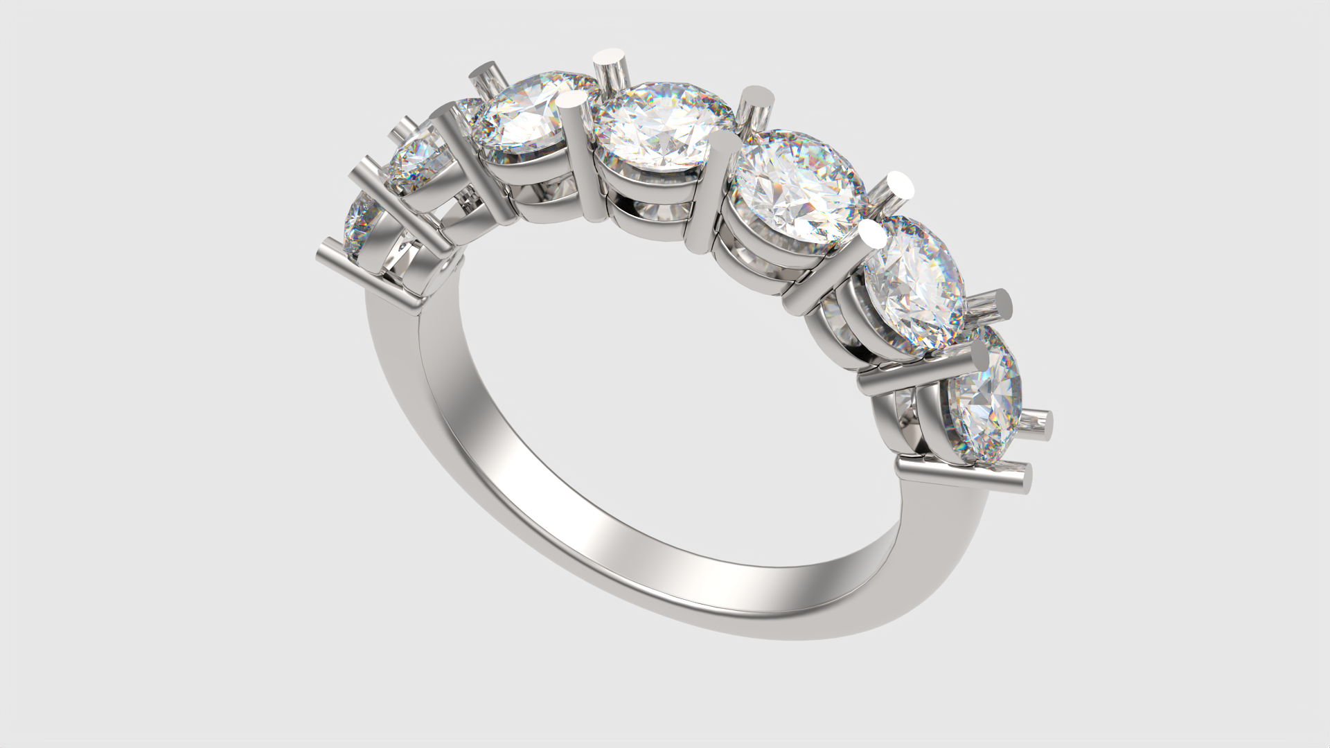 Multi-Stone Linear Engagement Ring JDBCo 3D Model - TurboSquid 2339893