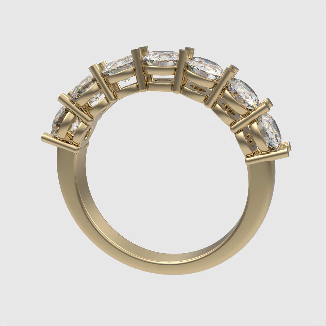 Multi-Stone Linear Engagement Ring JDBCo 3D Model - TurboSquid 2339893