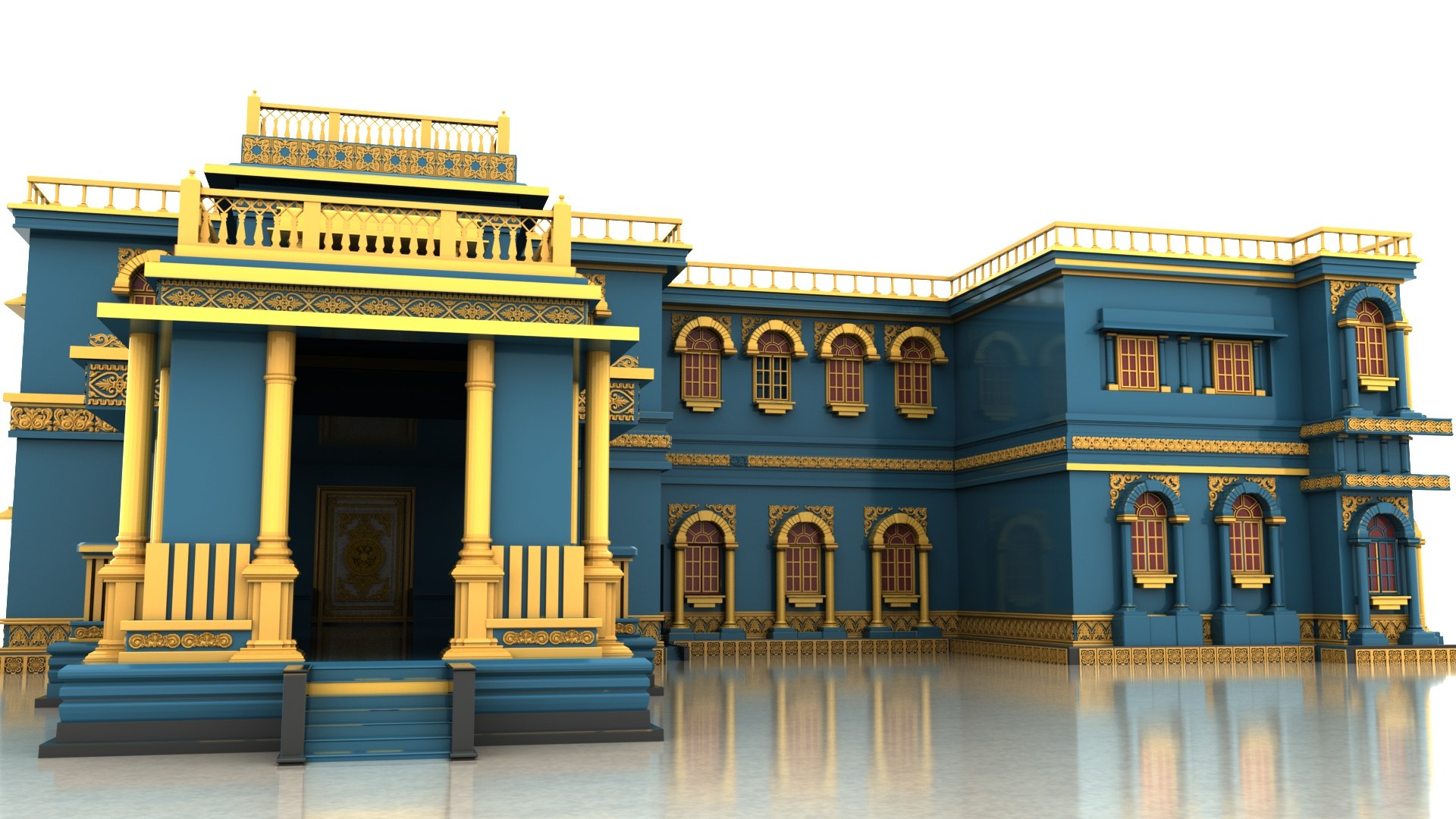 Indian Palace Exterior 3D - TurboSquid 2390710