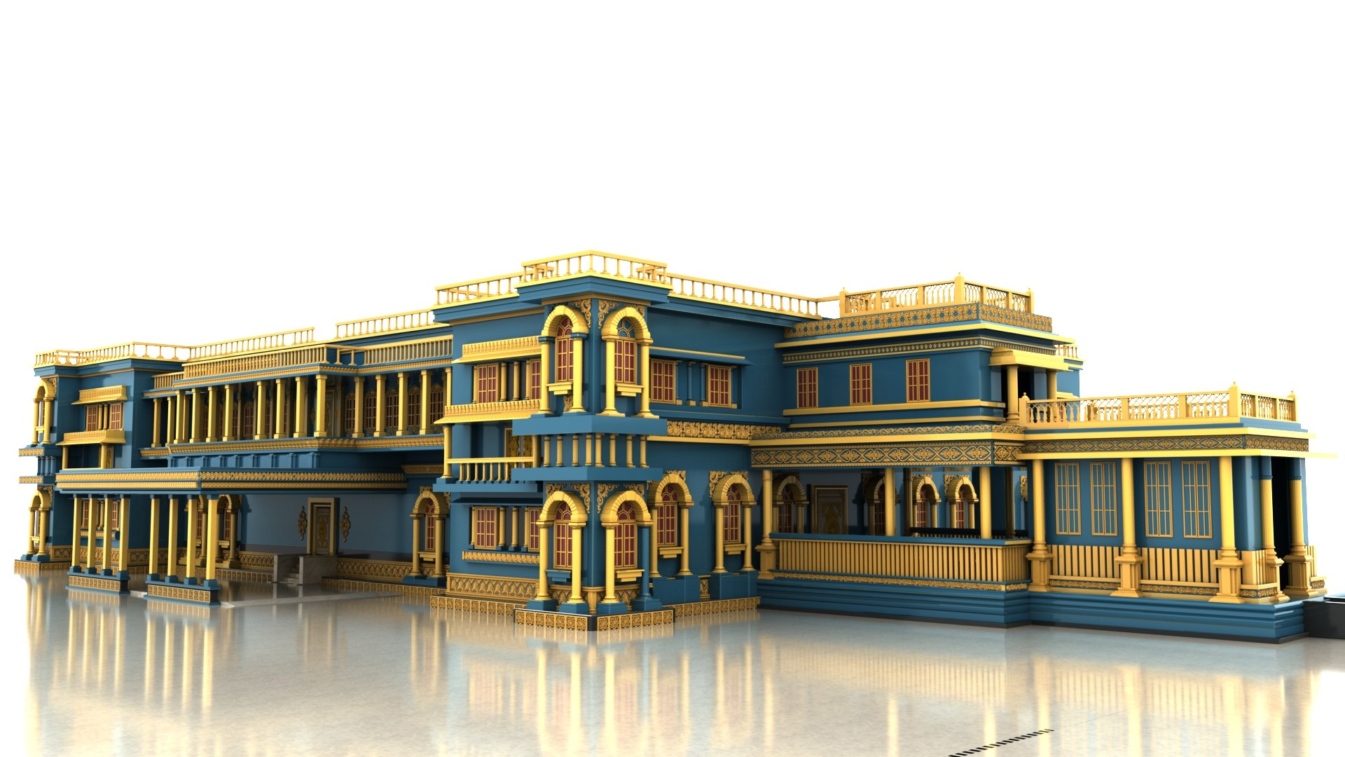 Indian Palace Exterior 3D - TurboSquid 2390710