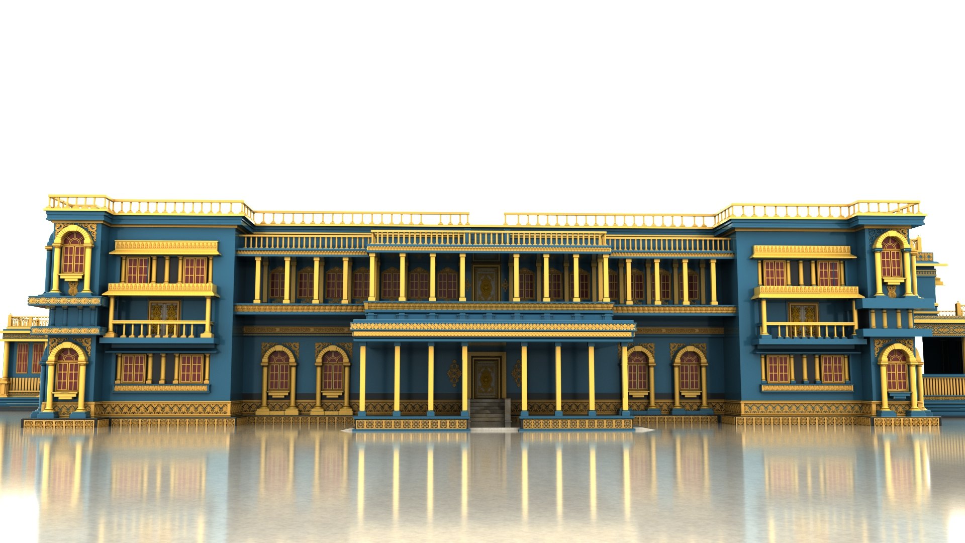 Indian Palace Exterior 3D - TurboSquid 2390710