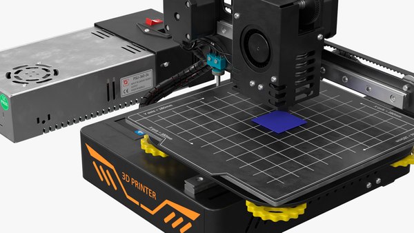 Mini-3D-Drucker mit Netzteil, animiert für Maya 3D-Modell - TurboSquid ...