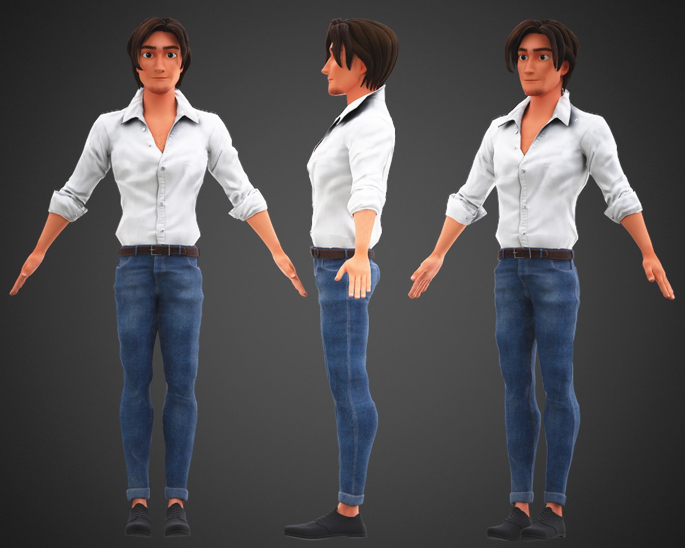 3D Stylized Cartoon Boy Character Rigged - TurboSquid 1994680