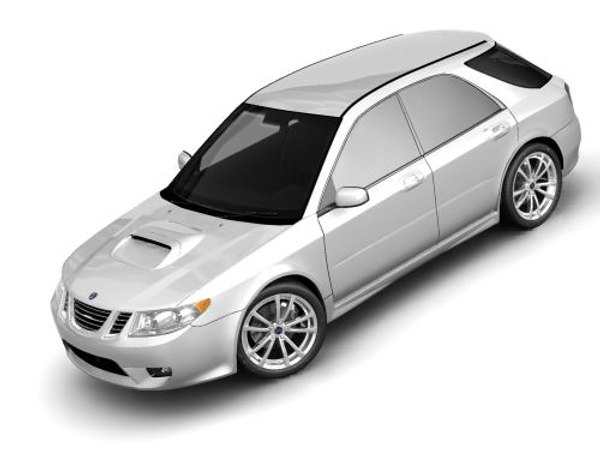 3d model saab 92x