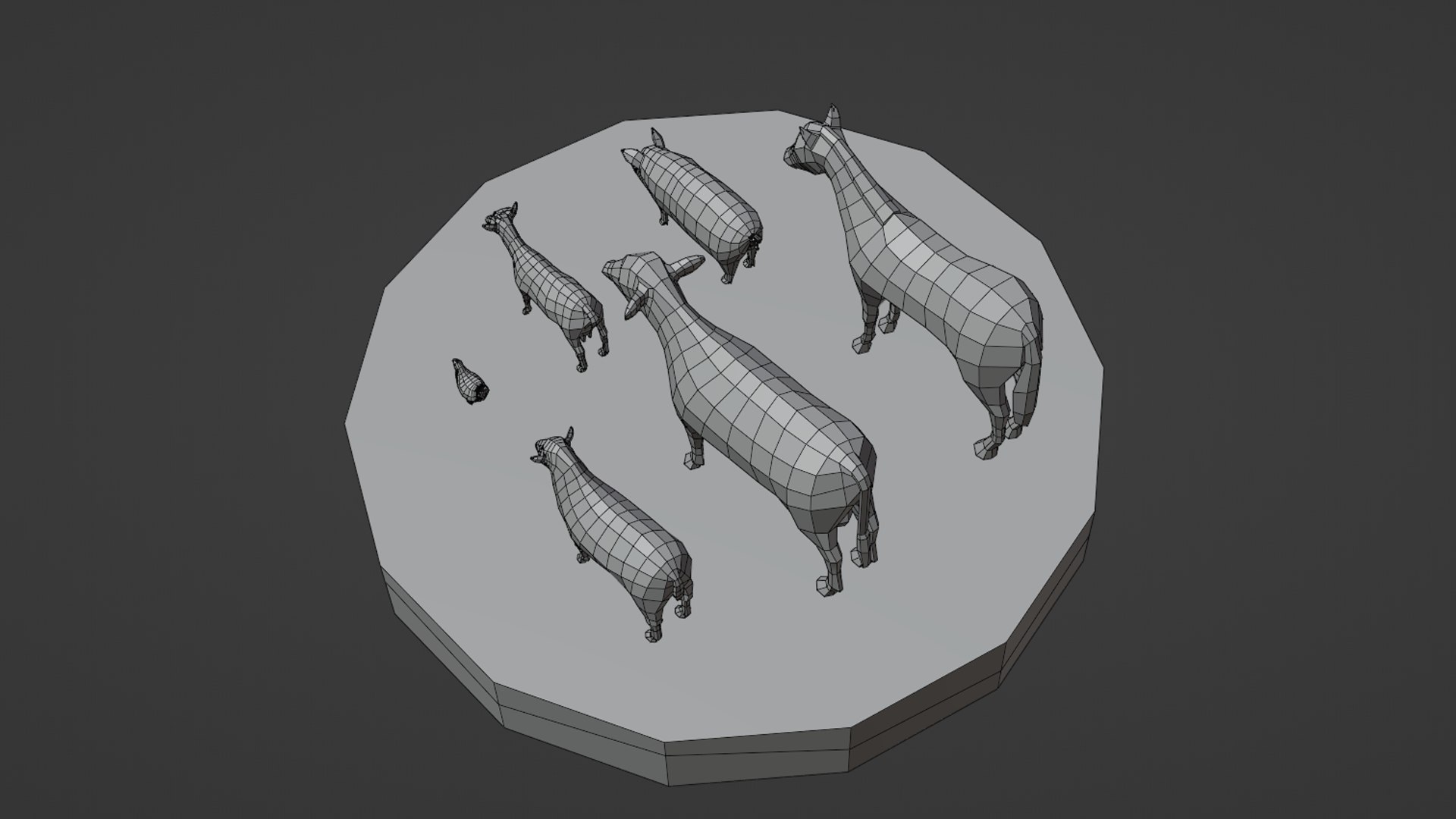 Lowpoly stylized DOMESTIC animals pack 3D - TurboSquid 2171600