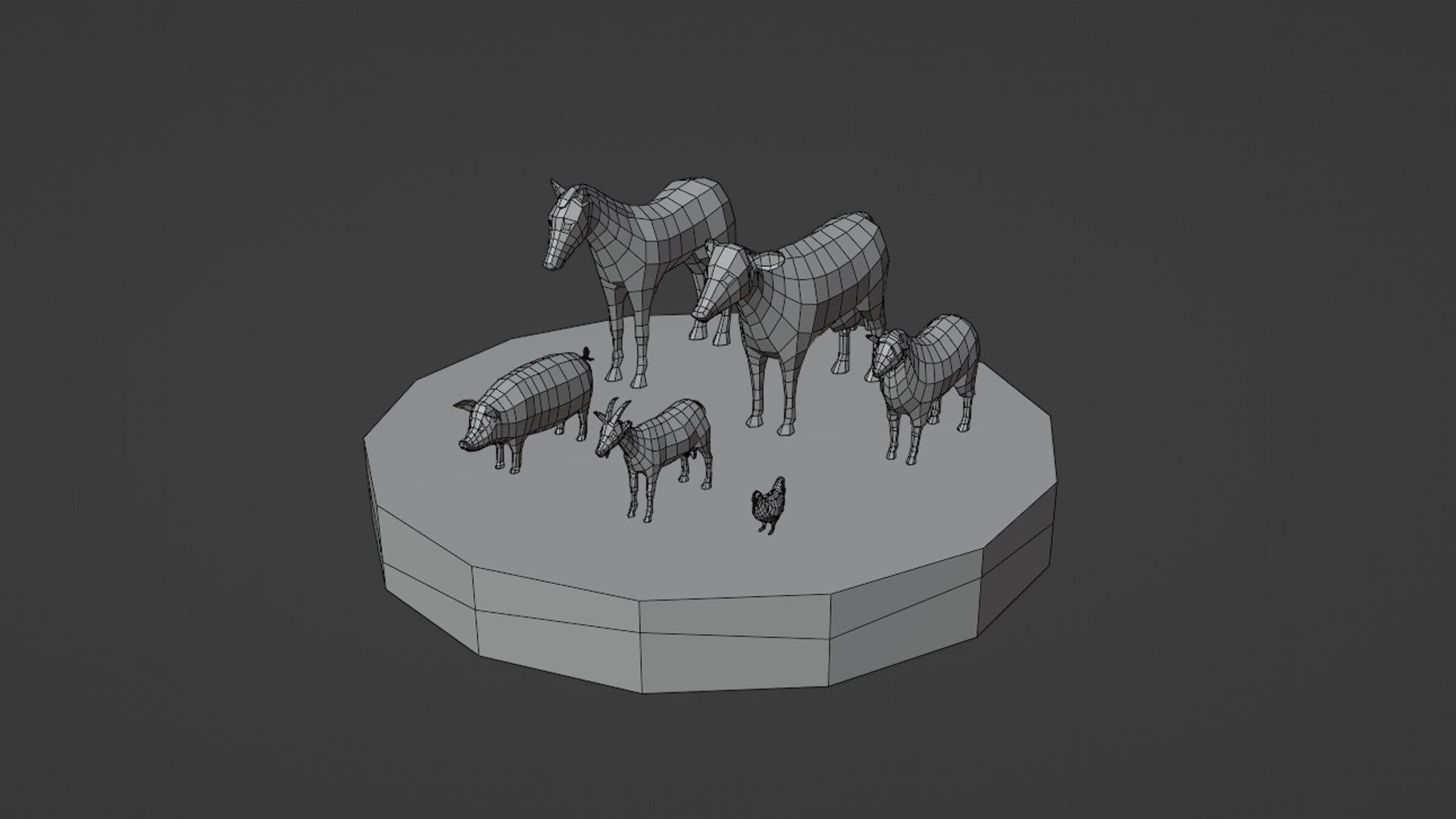 Lowpoly stylized DOMESTIC animals pack 3D - TurboSquid 2171600