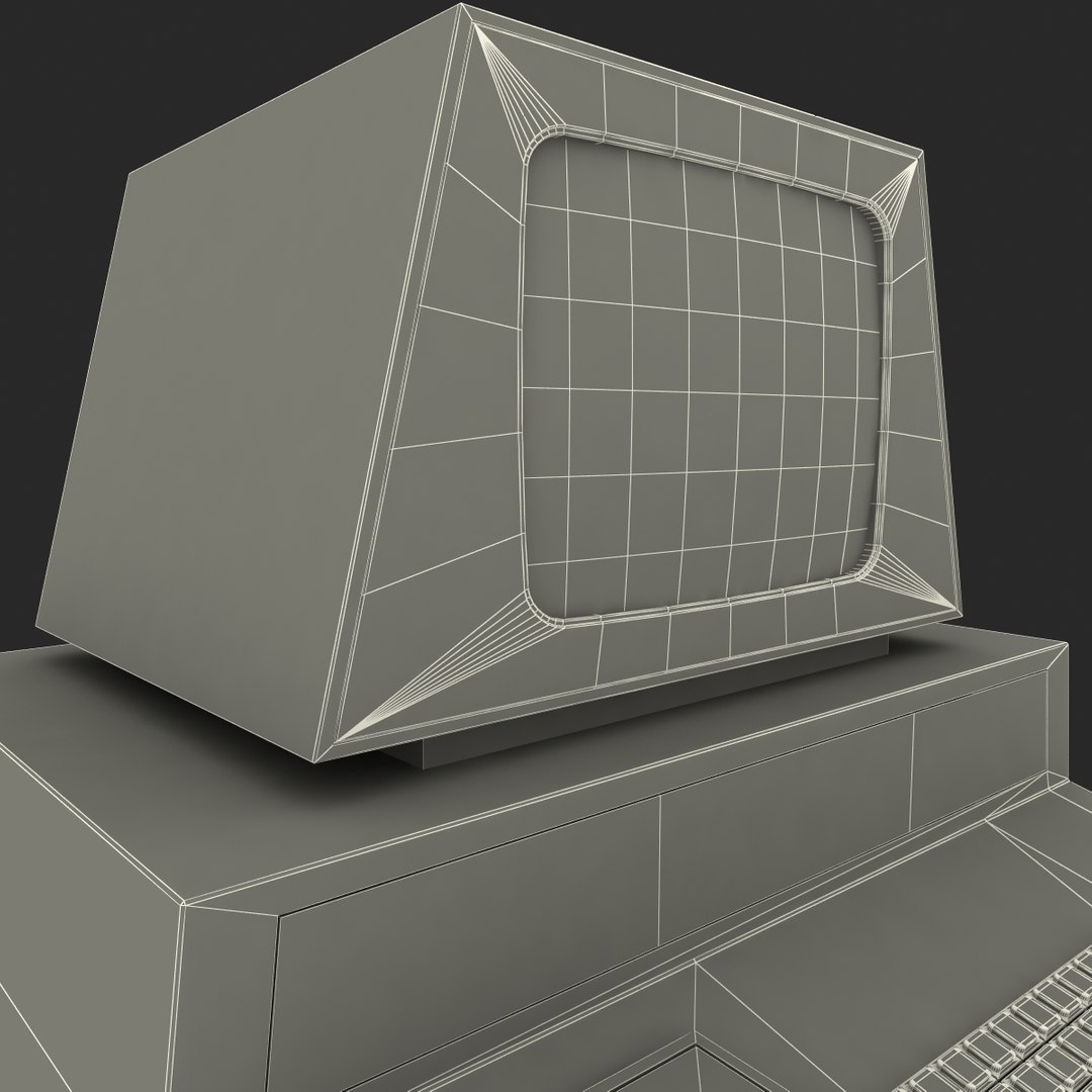 retro computer pet 2001 3d max