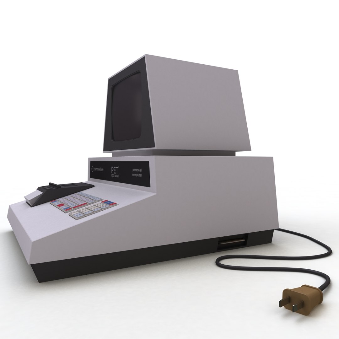 retro computer pet 2001 3d max