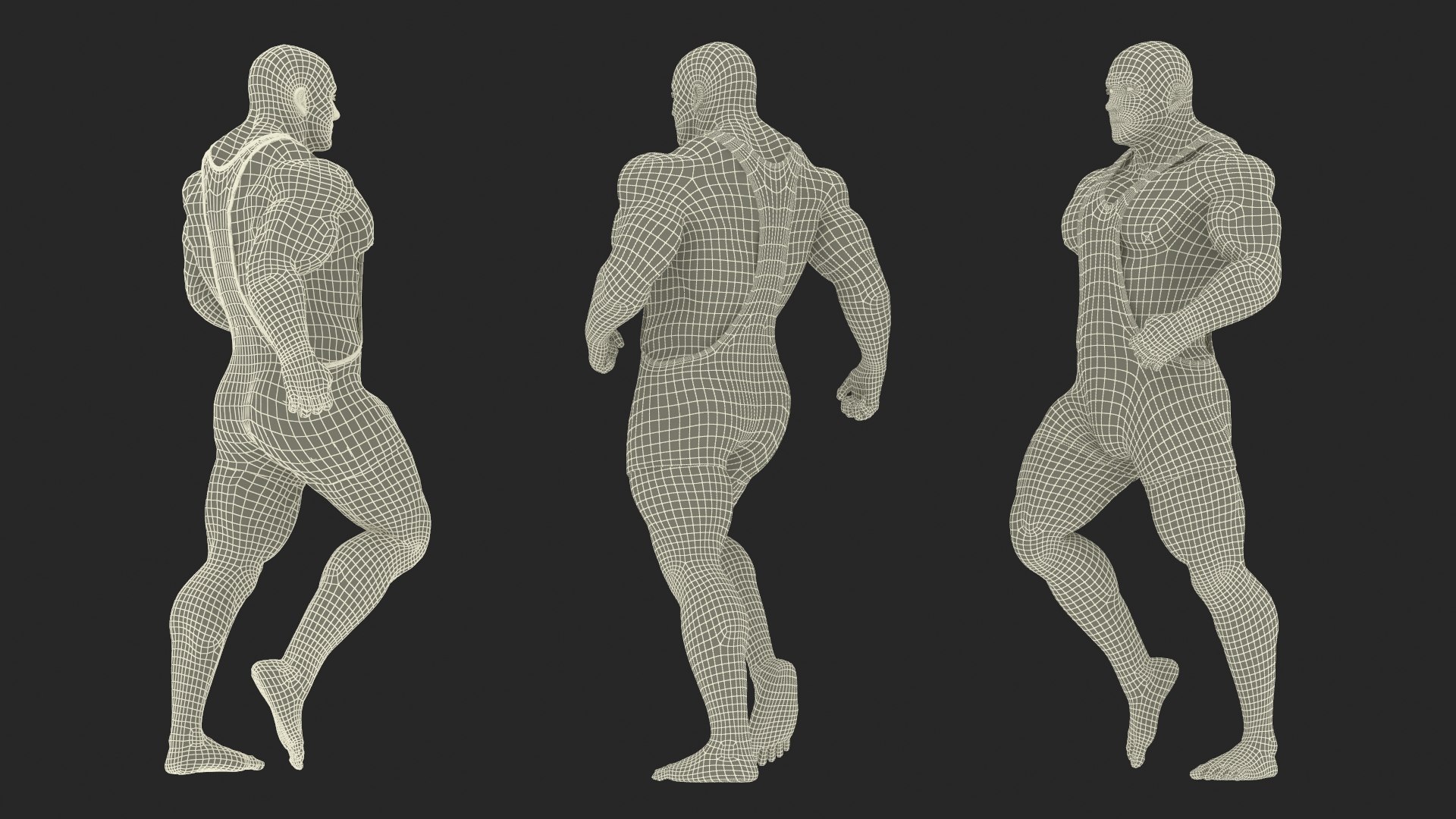 Athletic Male Running Pose In Asics Blue Singlet 3D Model - TurboSquid ...