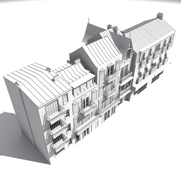 3d building facade