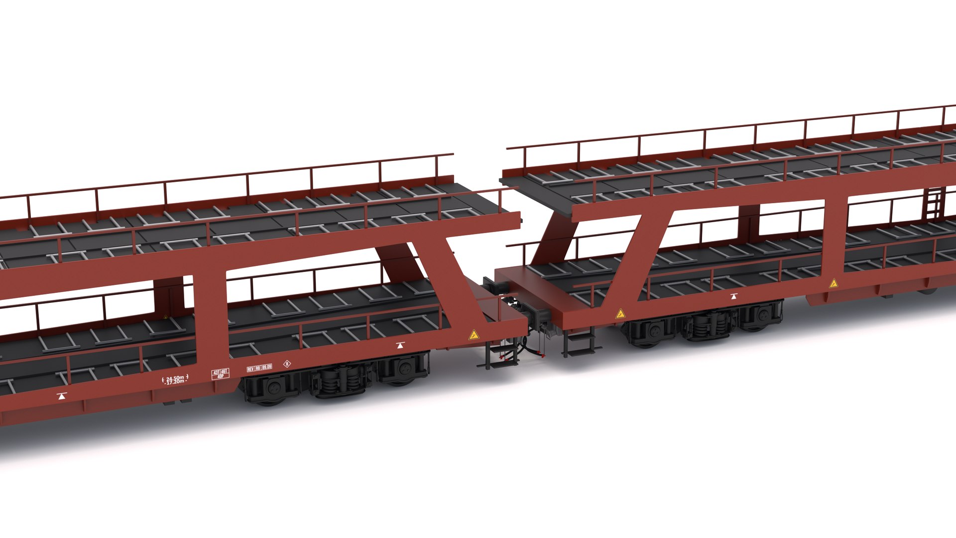 3D Model Autorack Car Transporter - TurboSquid 2319429