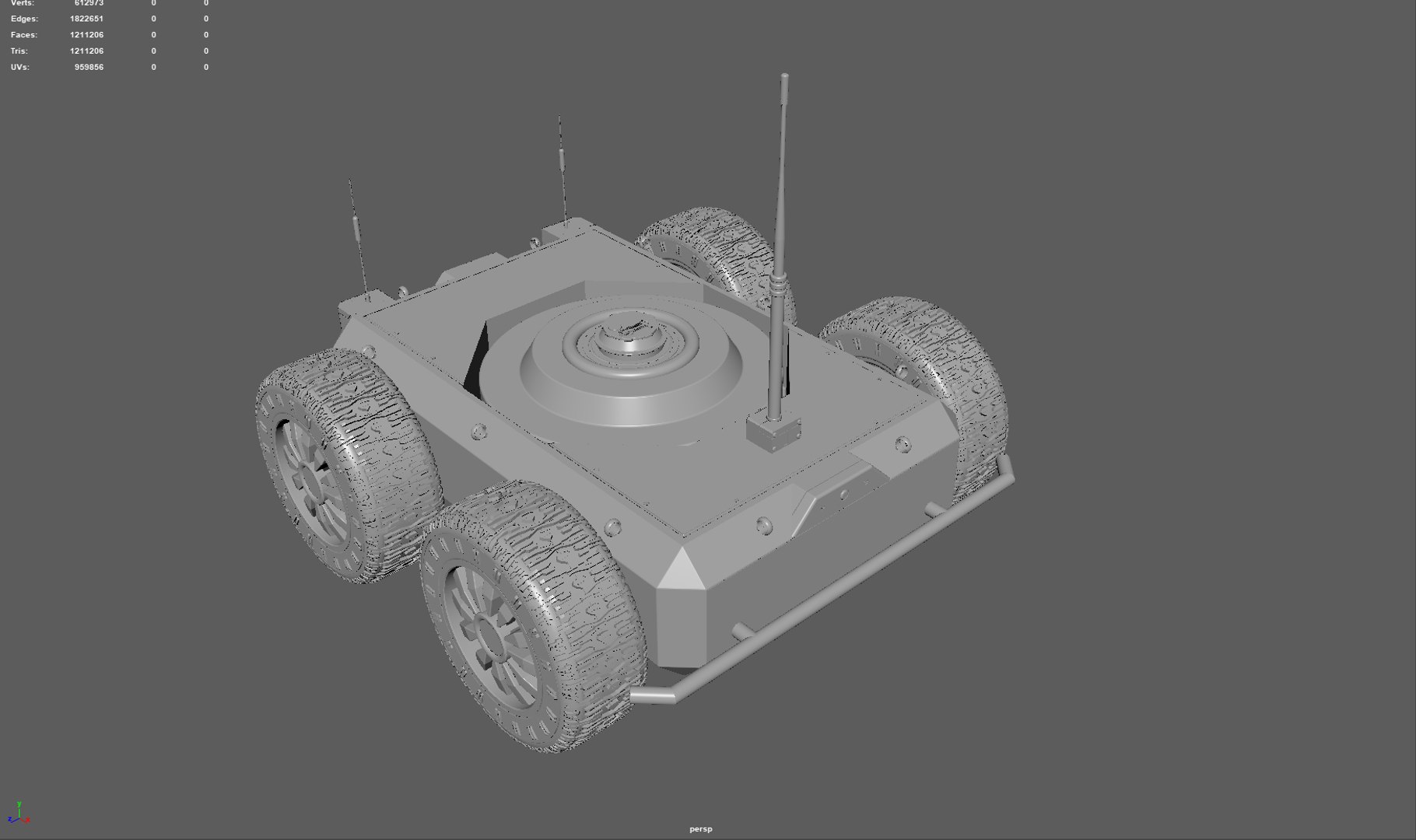 Ratel S Unmanned Ground Vehicle Ultra Realistic 3D Model - TurboSquid ...