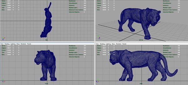 3d tiger stl model