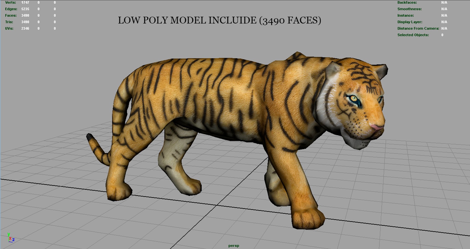3d Tiger Stl Model