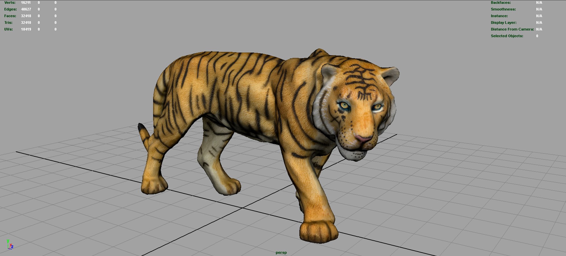 3d Tiger Stl Model
