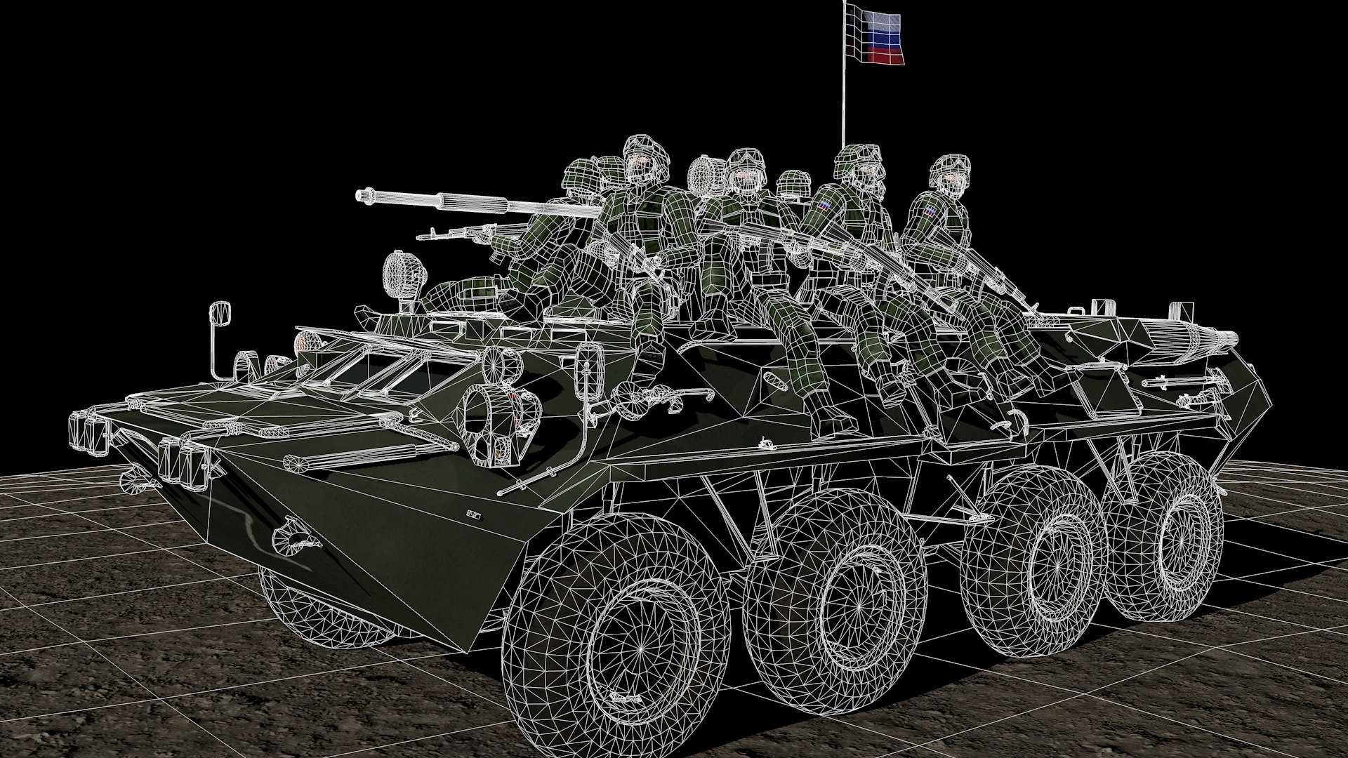 3D Russian BTR Model - TurboSquid 1869824