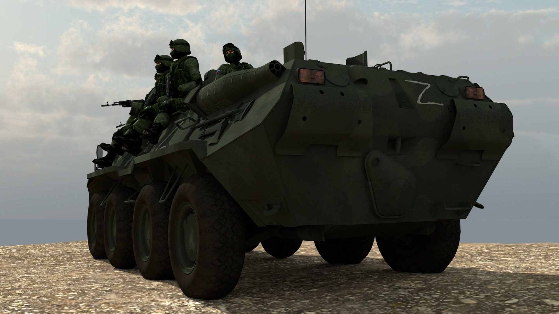 3D Russian BTR Model - TurboSquid 1869824