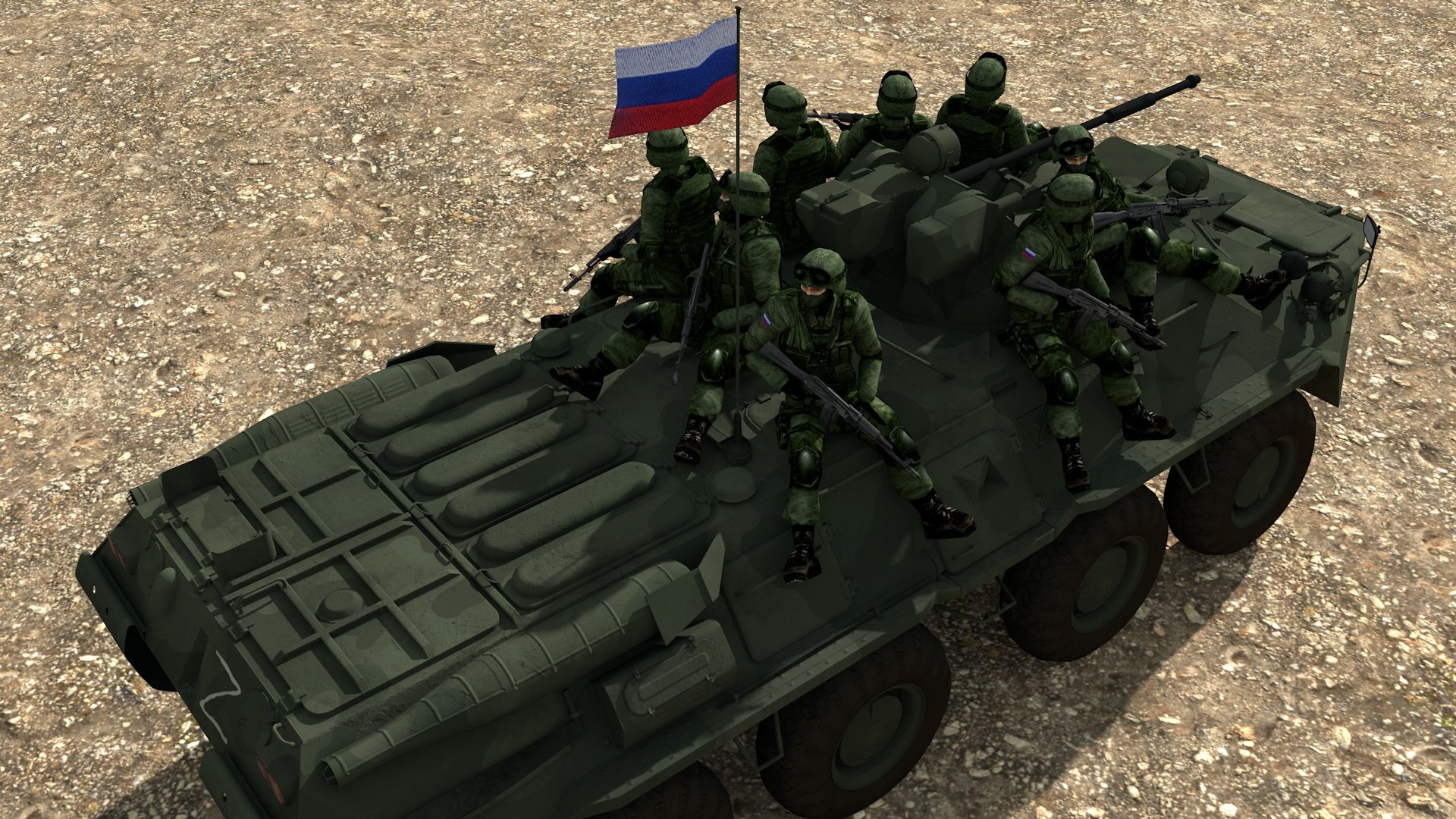 3D Russian BTR Model - TurboSquid 1869824