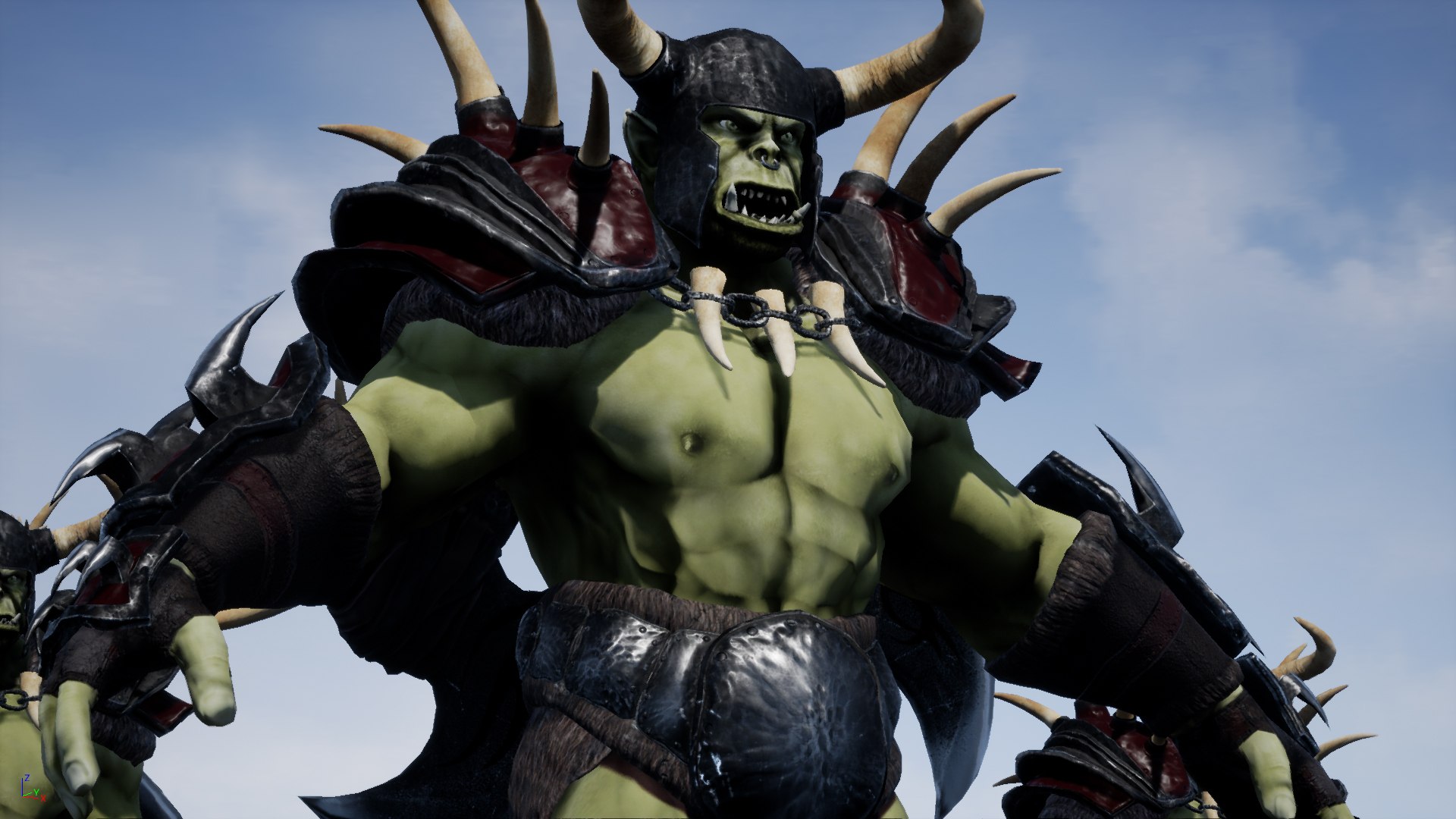 3D Low-poly model of the character Orc Axes - TurboSquid 1962328