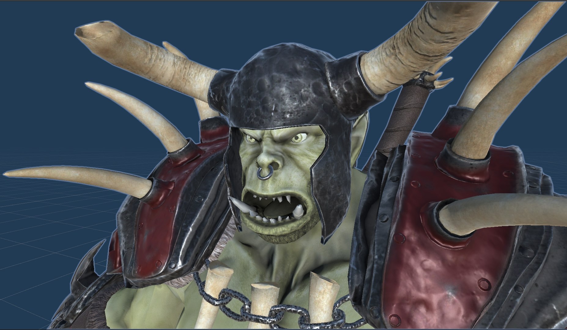 3D Low-poly model of the character Orc Axes - TurboSquid 1962328