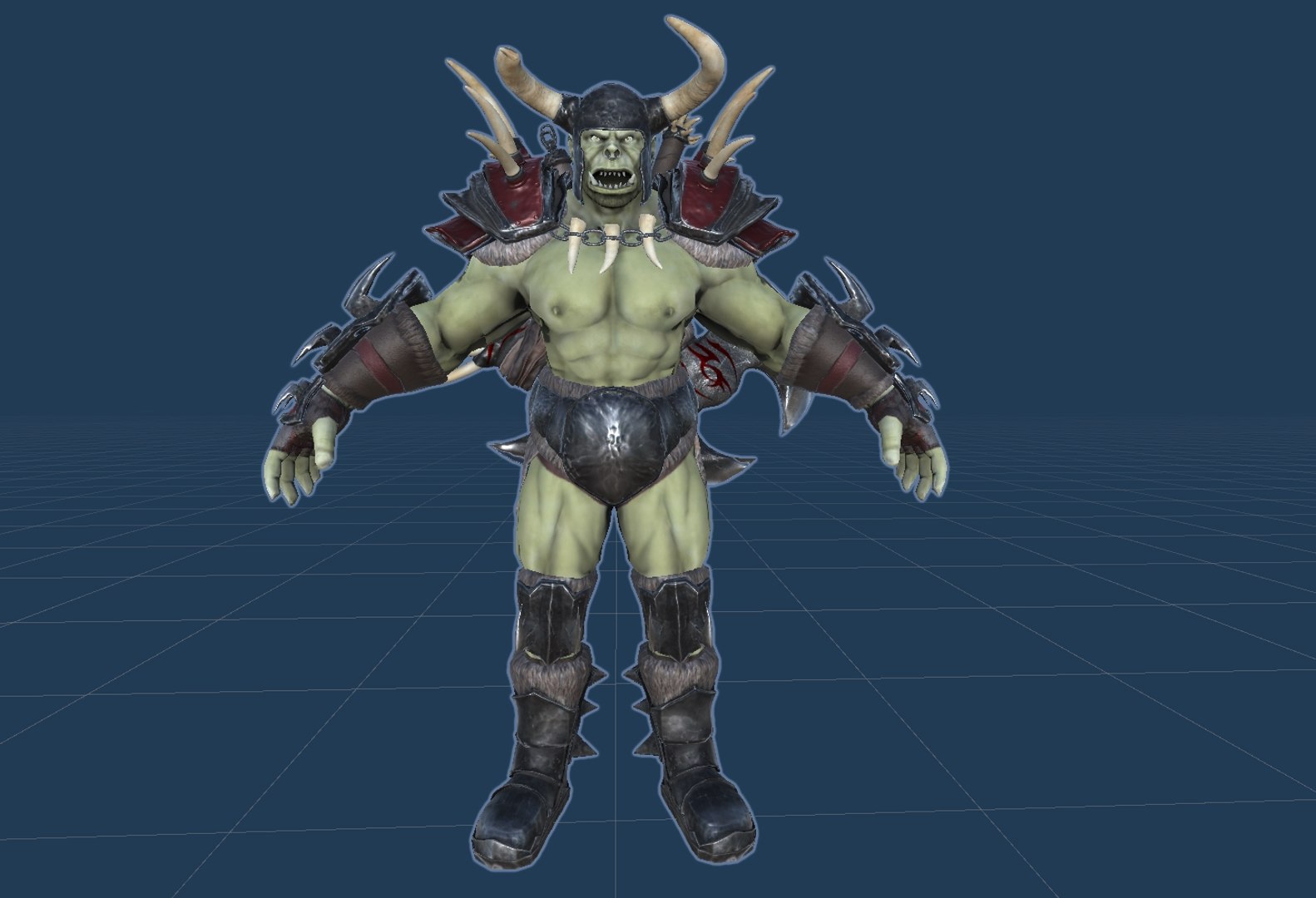3D Low-poly model of the character Orc Axes - TurboSquid 1962328