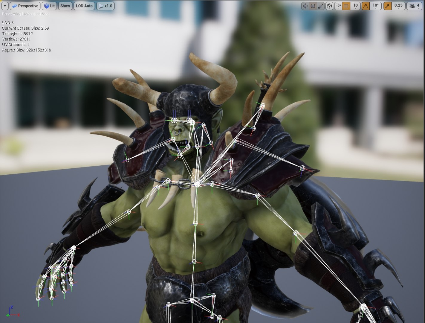 3D Low-poly model of the character Orc Axes - TurboSquid 1962328