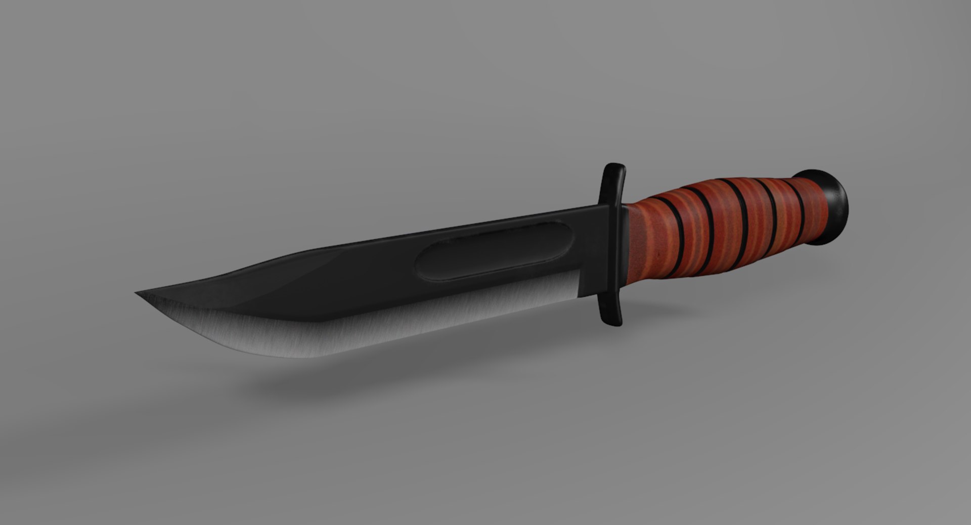 3d assault knife model