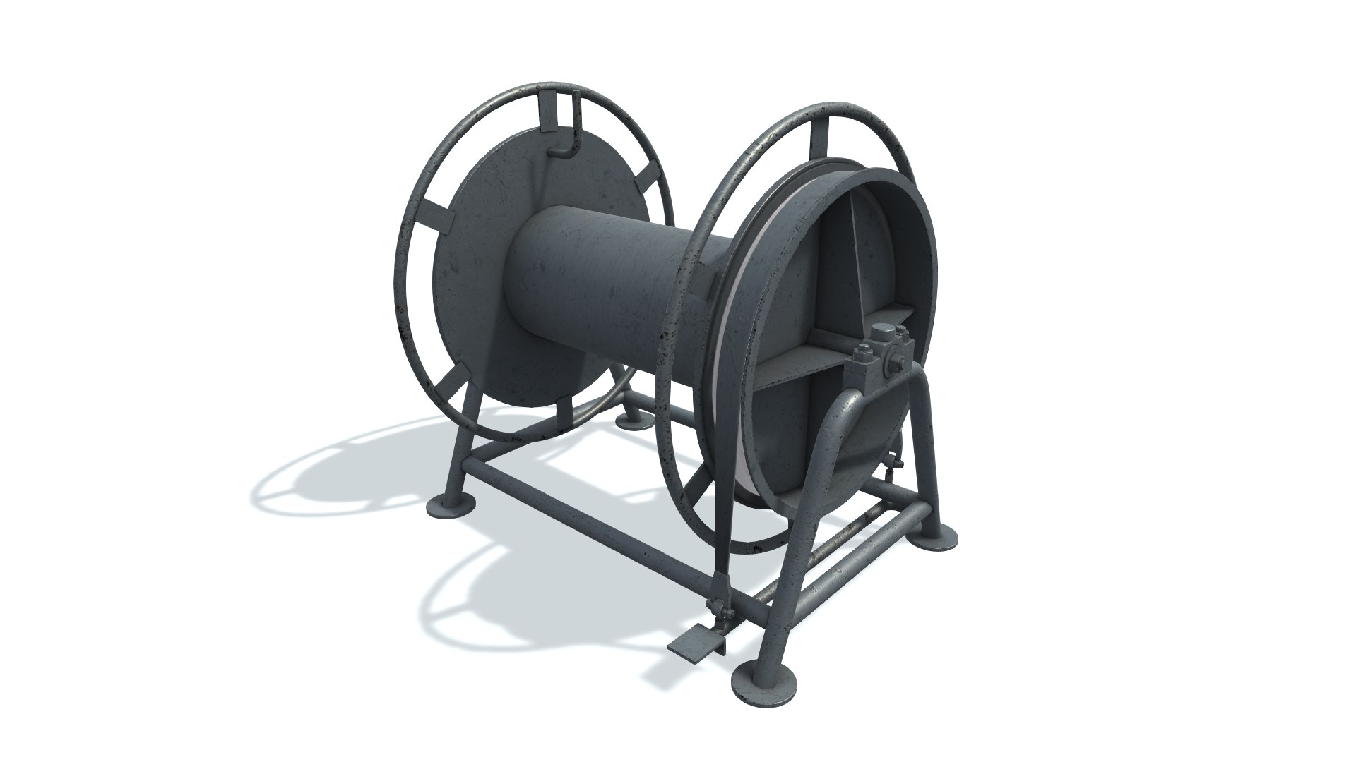 Hawser Reel C Gray 3D Model - TurboSquid 1854180