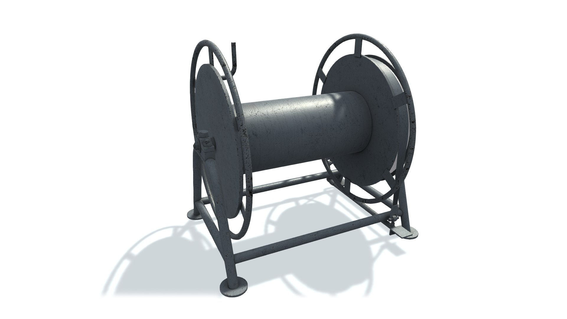 Hawser Reel C Gray 3D Model - TurboSquid 1854180