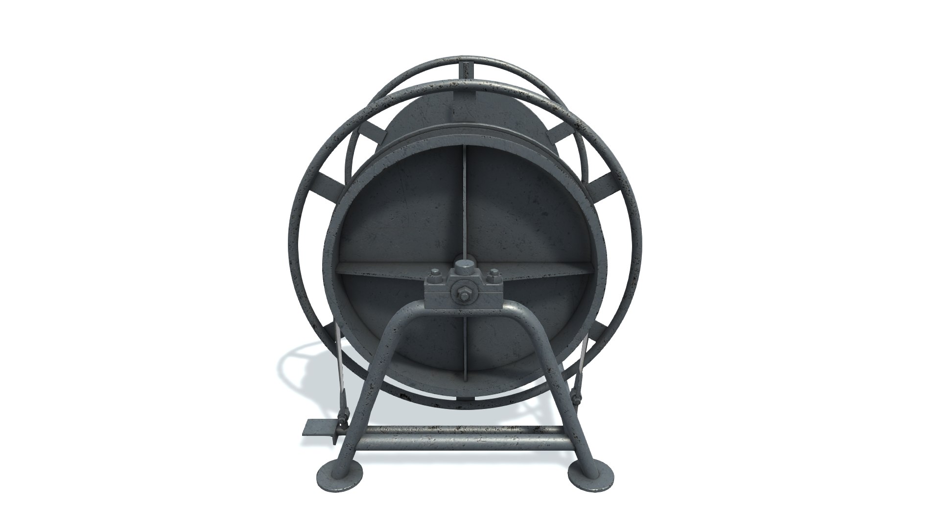 Hawser Reel C Gray 3D Model - TurboSquid 1854180