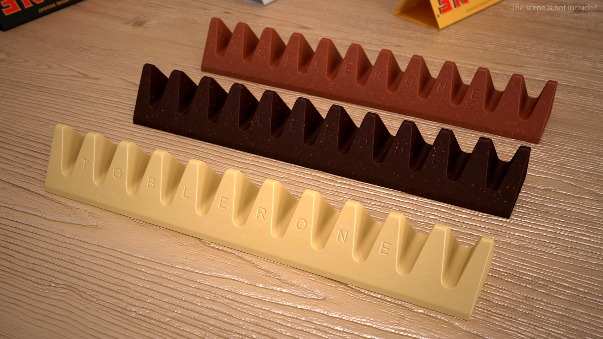 3D Toblerone Chocolate Bars Model - TurboSquid 1768810
