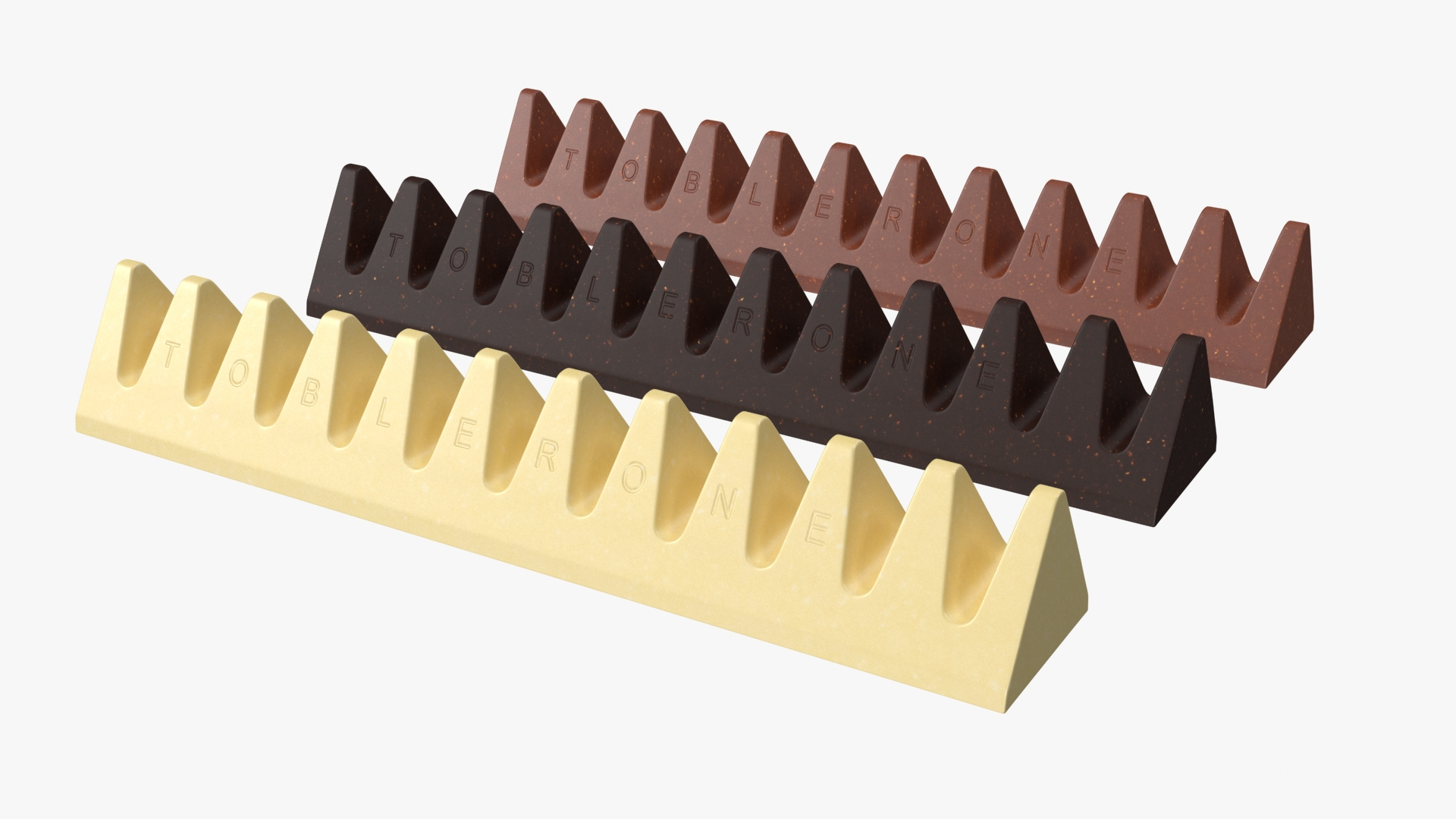 3D Toblerone Chocolate Bars Model - TurboSquid 1768810